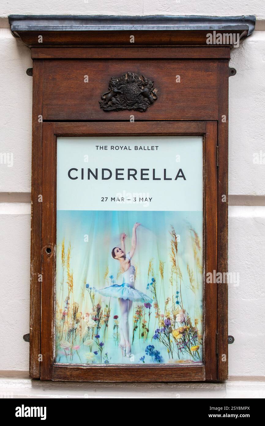 London, UK - March 23rd 2023: Poster on the exterior of the Royal Opera ...