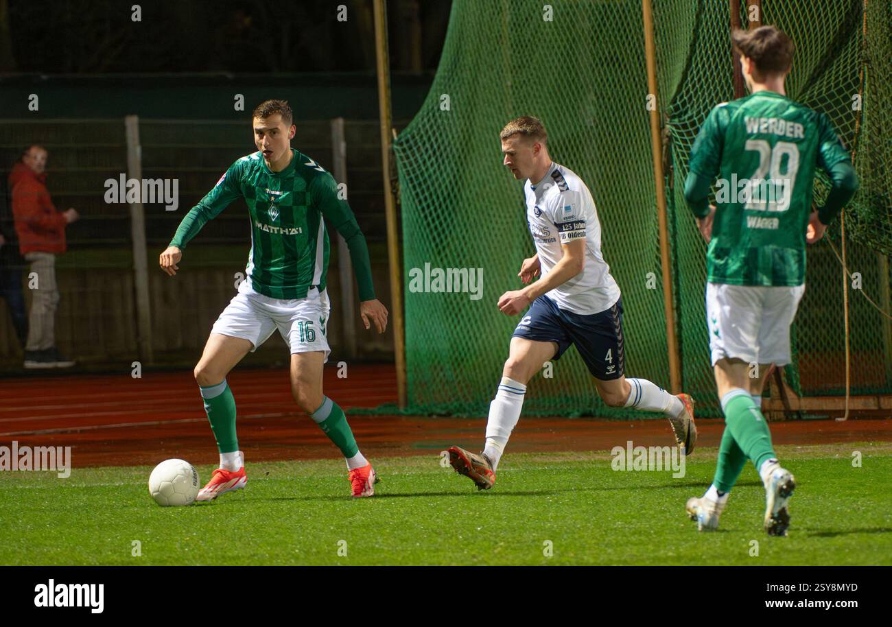 27.02.2025, Weserstadion Platz 11, Bremen, GER, RLN, SV Werder Bremen ...