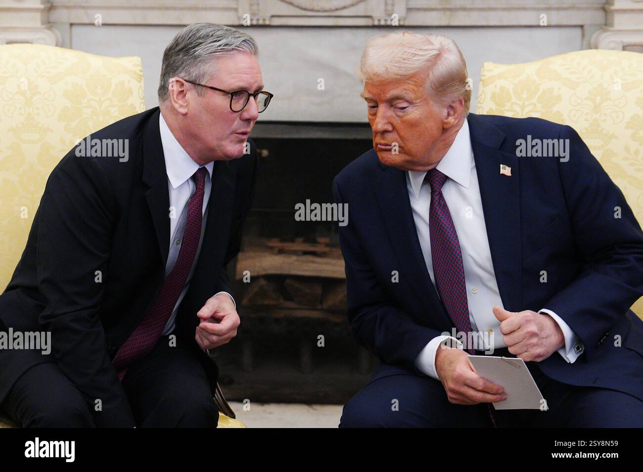 US President Donald Trump meeting Prime Minister Sir Keir Starmer in ...