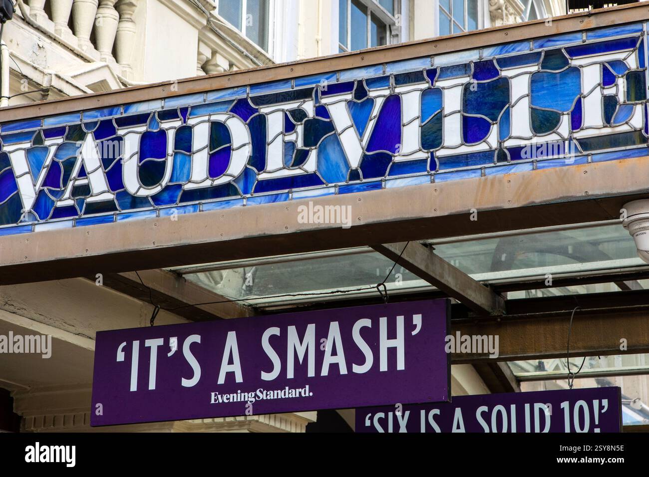 London, UK - March 23rd 2023: A sign on the exterior of the Vaudeville ...