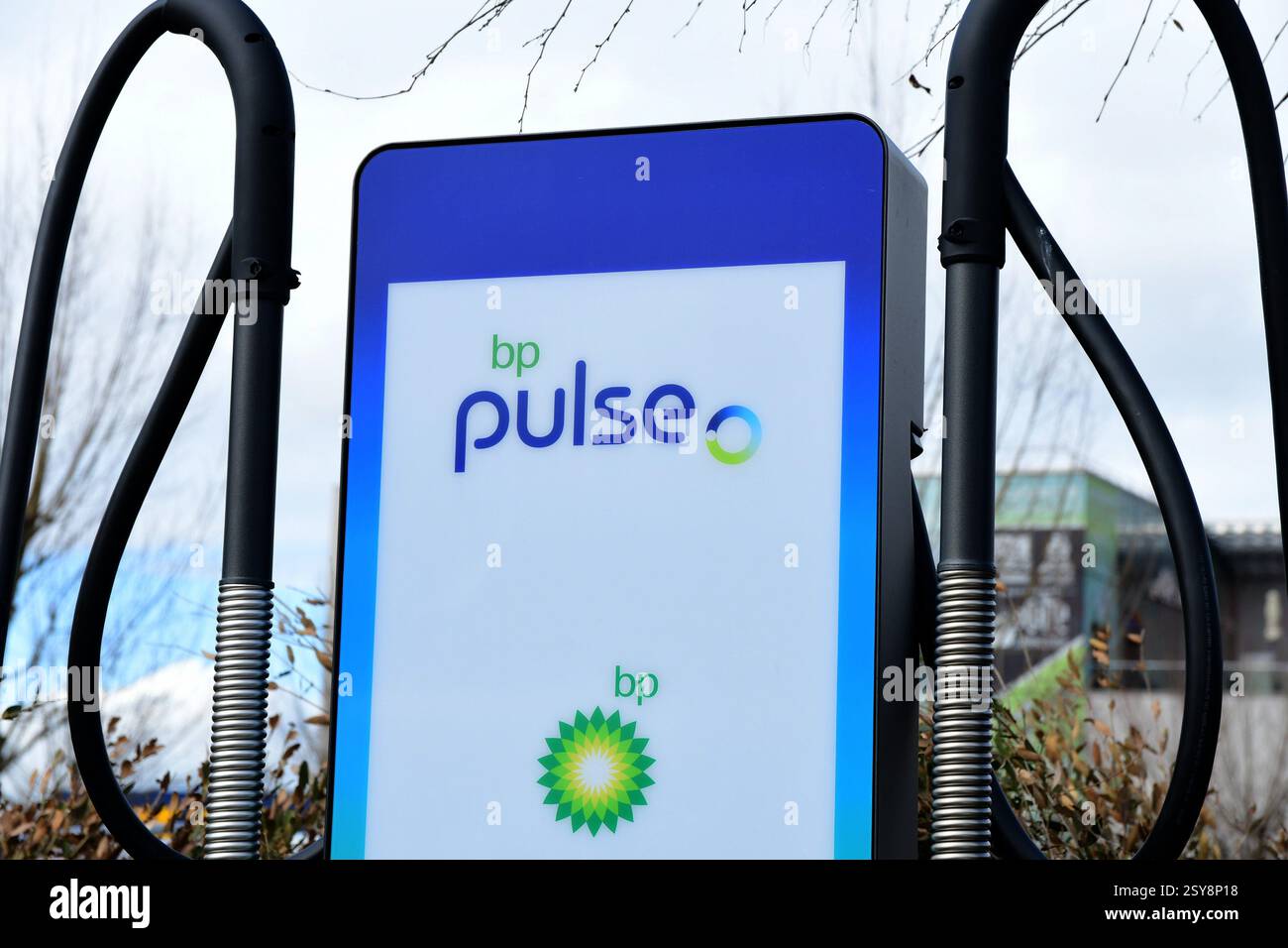 Saint Etienne, Loire, France. 27th Feb, 2025. View of a BP Pulse ...