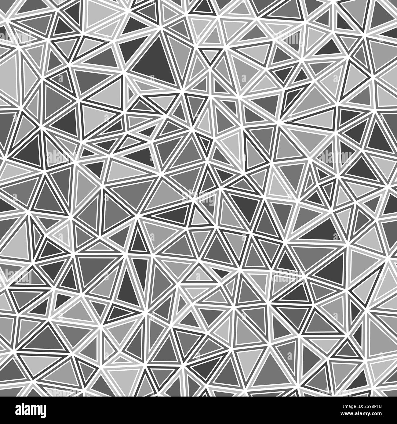 Minimalistic triangles background. Small triangles size. Solid shapes in frames. Monotone ...