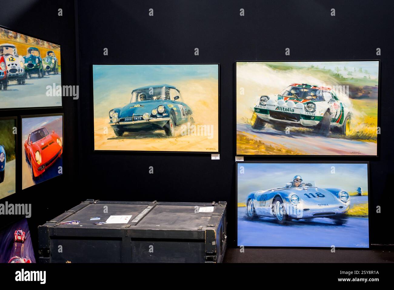 Vibrant racing art captures the thrill of motorsports in a dynamic ...