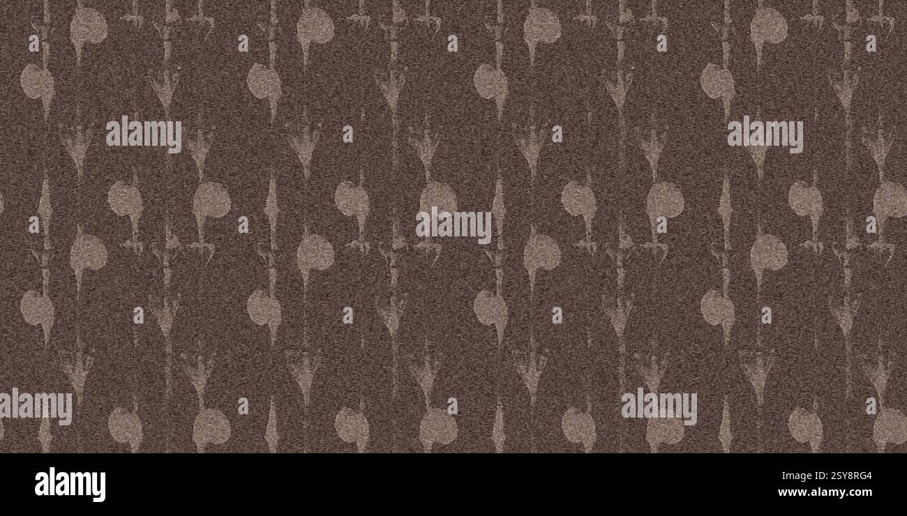 Mocha brown linen floral patterns seamless patterns border design ...