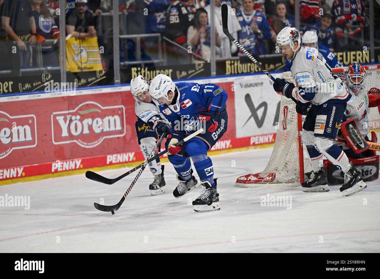 Mannheim, Deutschland. 27th Feb, 2025. Kristian Reichel (Adler Mannheim ...