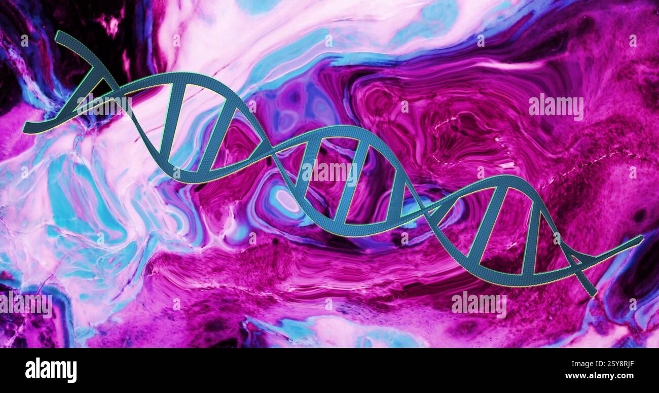 Animation dna helix rotating data hi-res stock photography and images ...