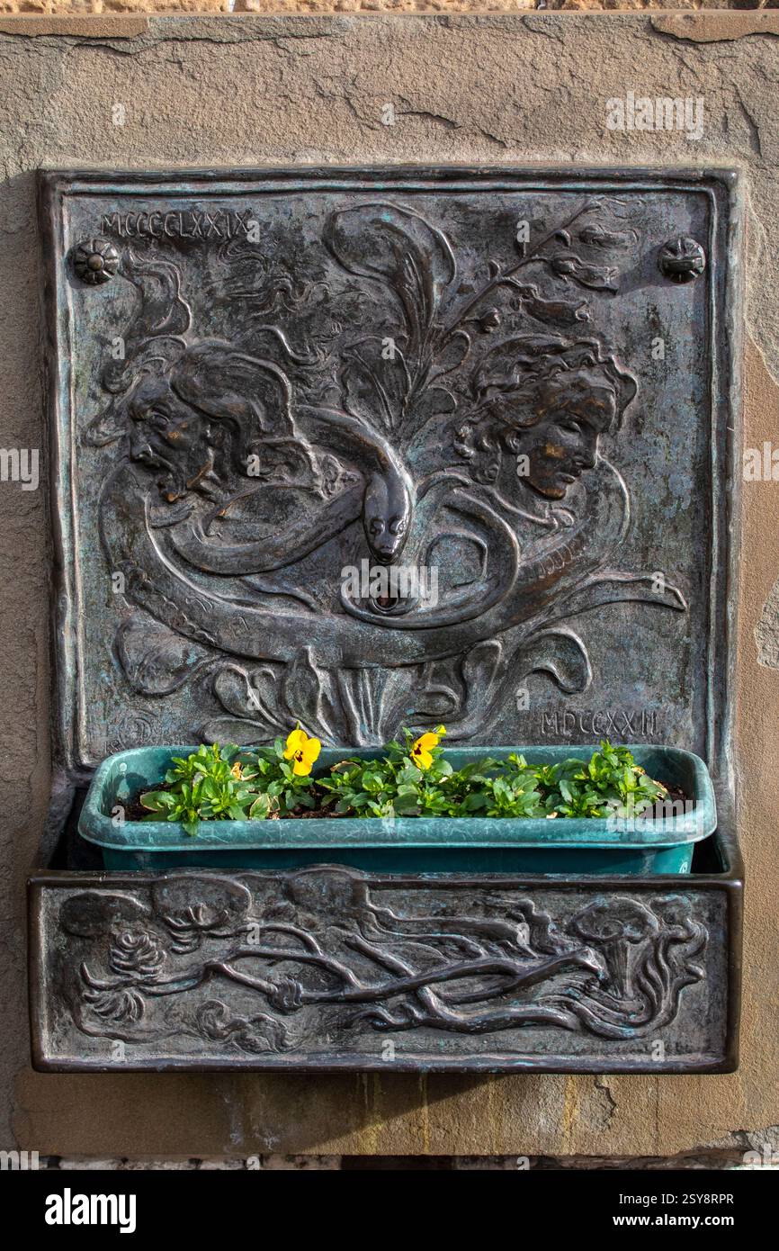 The Witches Well monument in the city of Edinburgh in Scotland ...