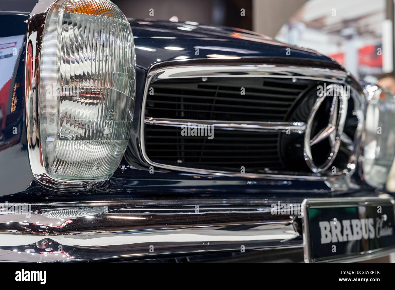 Classic elegance shines through in a sleek vintage Mercedes with ...