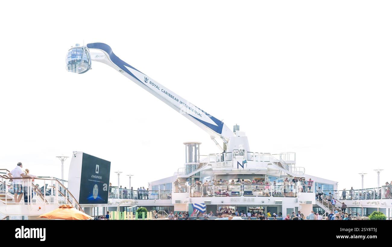 360-degree views in the North Star observation capsule on cruise ship ...