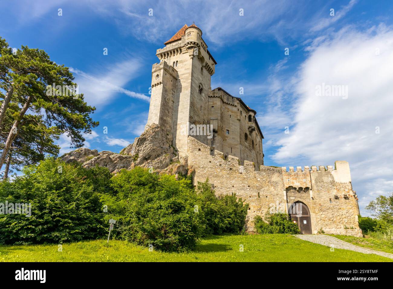 Ancient castles architecture in Europe. Austria medieval citadel made ...