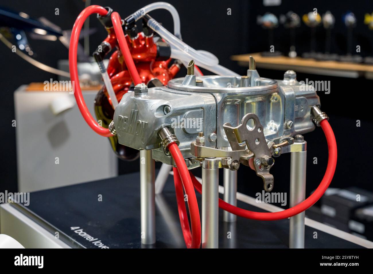 Innovative fuel injection system showcased at an automotive industry ...