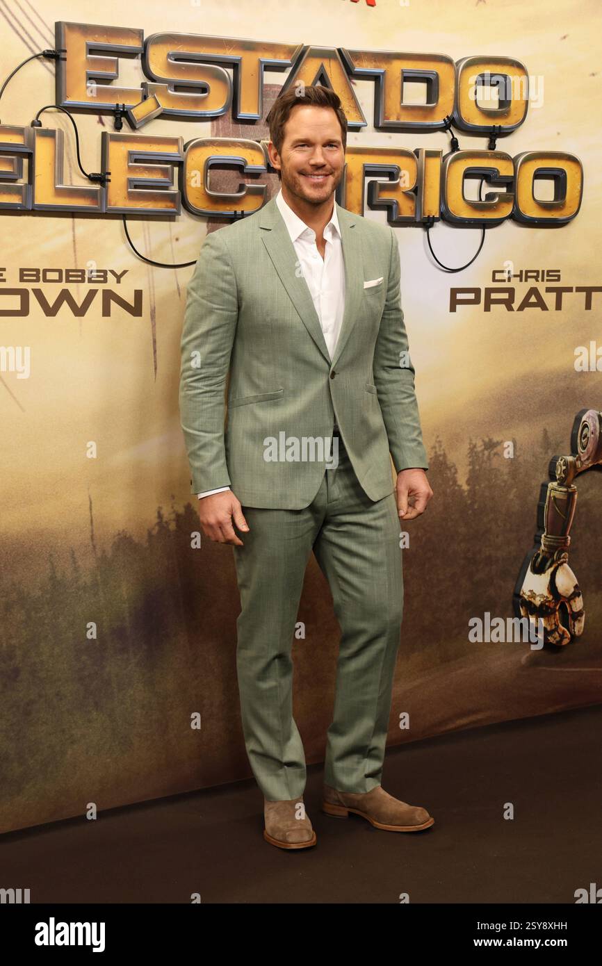 Chris Pratt during the premiere of the film 'Electric State', on ...