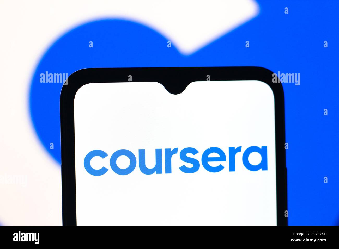 Canada. 27th Feb, 2025. In this photo illustration, the Coursera logo ...