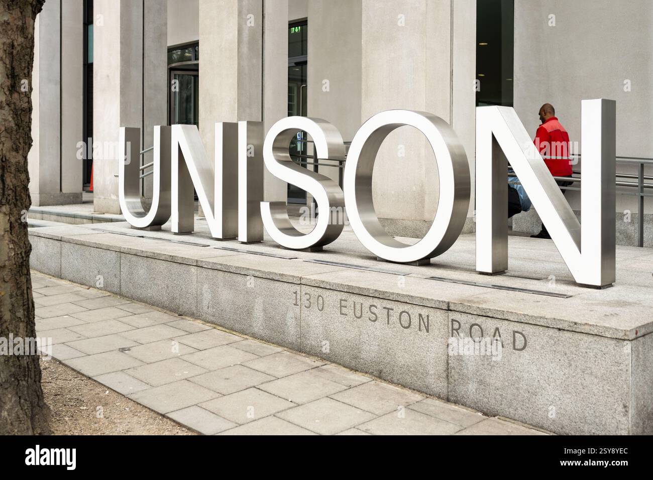 UNISON sign outside UNISON Headquarters, Euston Road, London Stock ...