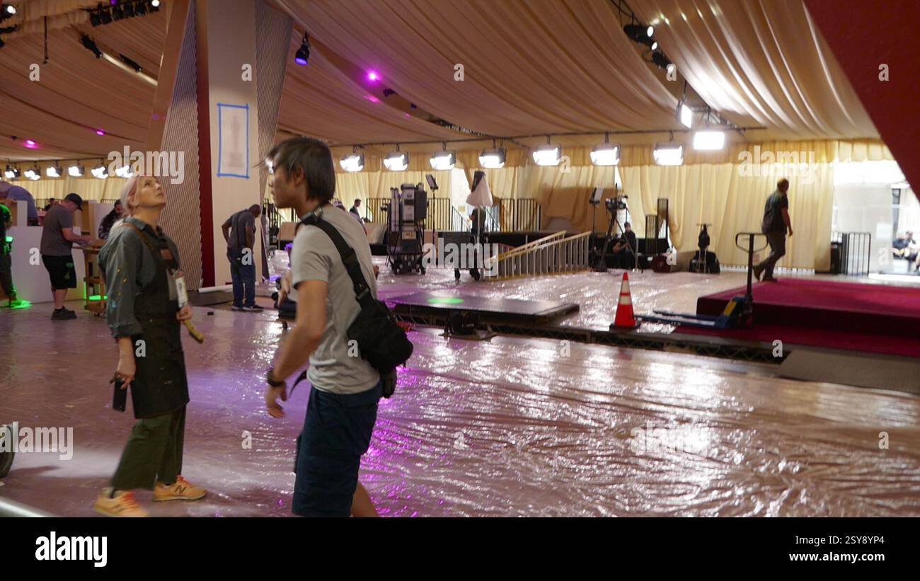 Hollywood, California, USA 27th February 2025 97th Oscars Setup and ...