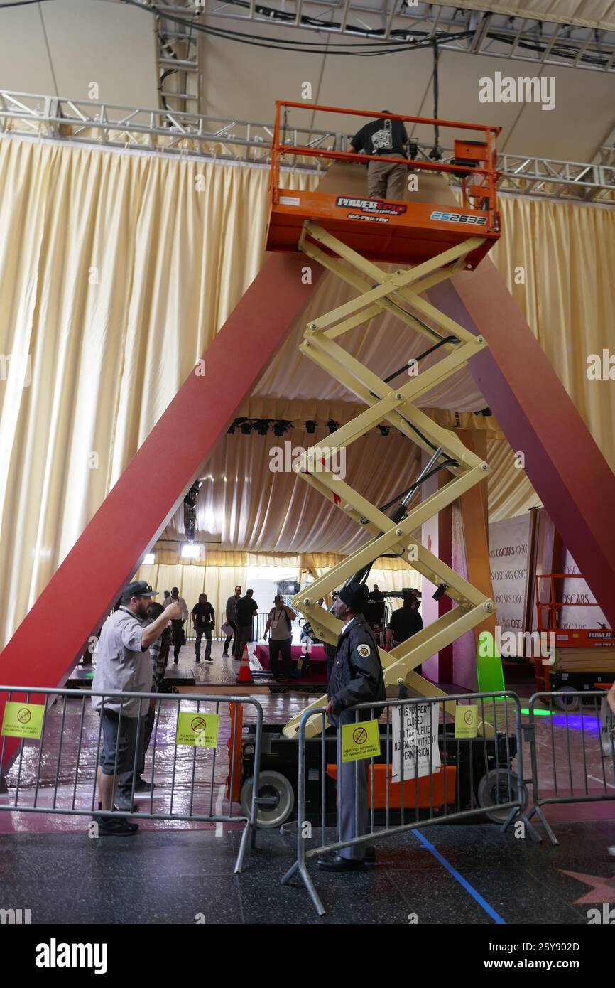 Hollywood, California, USA 27th February 2025 97th Oscars Setup and ...