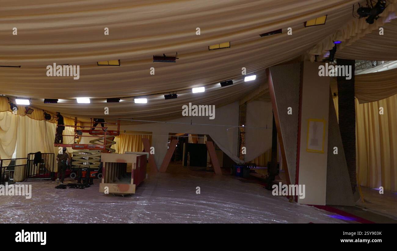 Hollywood, California, USA 27th February 2025 97th Oscars Setup and ...