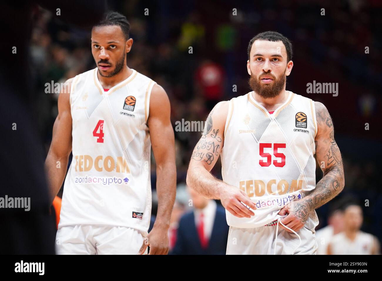 Milan, Italy. 27th Feb, 2025. Mike James (AS Monaco) during EA7 Emporio ...