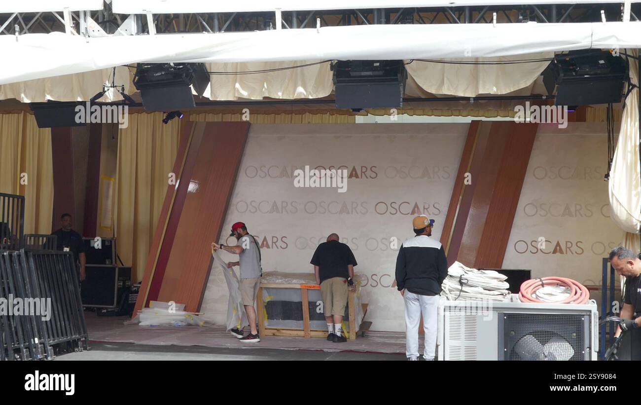 Hollywood, California, USA 27th February 2025 97th Oscars Setup and ...