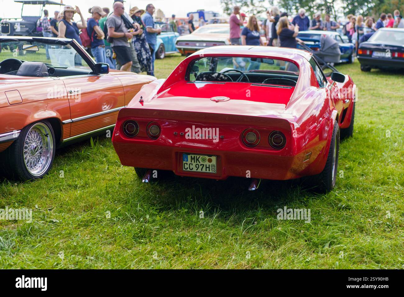 Iserlohn Gruermannscheide, NRW, Germany. 13th of July 2024. Red Targa ...
