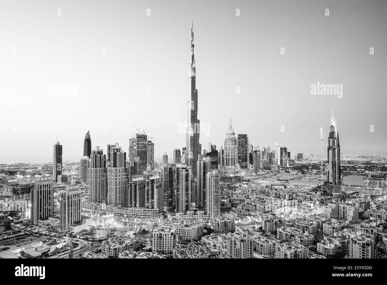 DUBAI ,UNITED ARAB EMIRATES: Beautiful Dubai downtown at the sunset ...