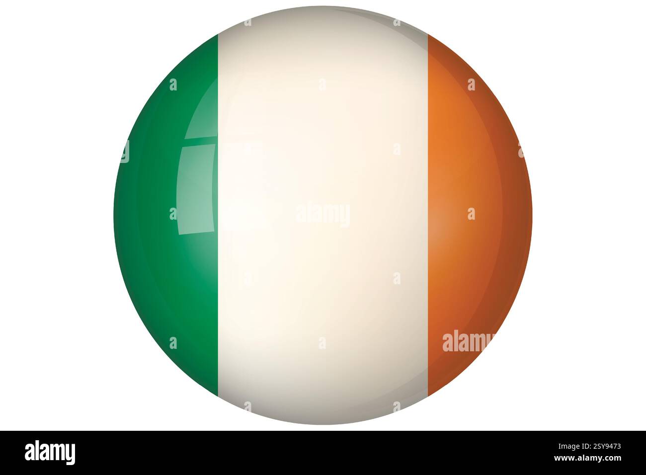 Flag of Ireland. Irish national symbol in official colors. Template ...