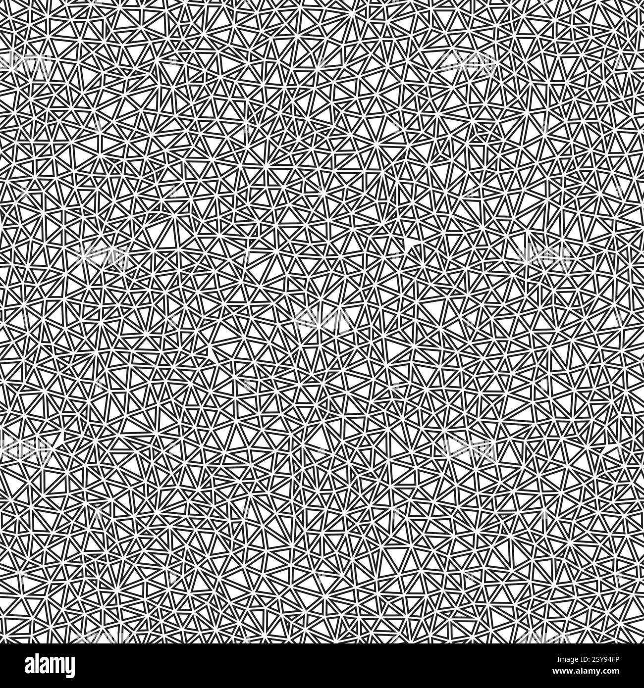 Triangulation geometric shapes background. Tiny triangles size. Black and white style. Geometric ...