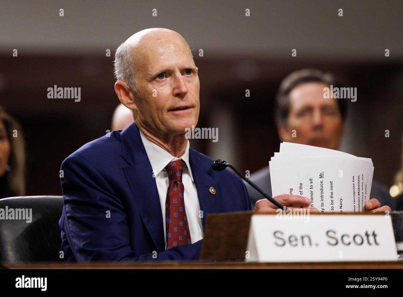 Senator Rick Scott (R-FL) introduces John Phelan (not pictured ...