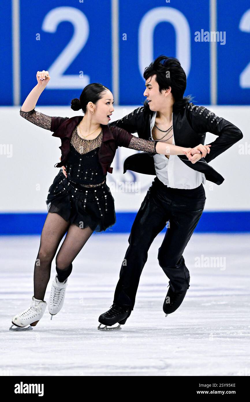 Sara KISHIMOTO & Atsuhiko TAMURA (JPN), during Junior Ice Dance Free ...