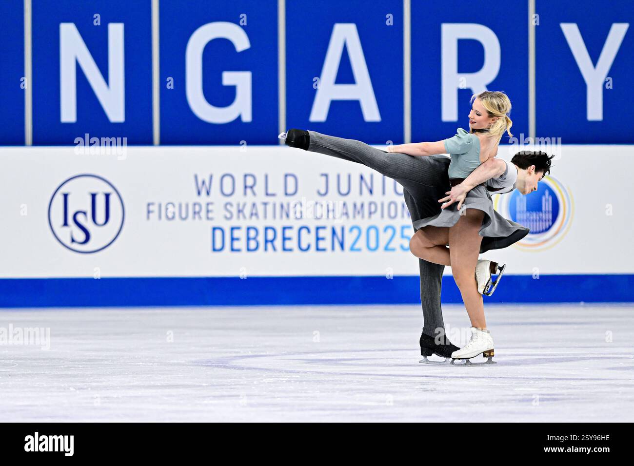 Ambre PERRIER GIANESINI & Samuel BLANC KLAPERMAN (FRA), during Junior ...