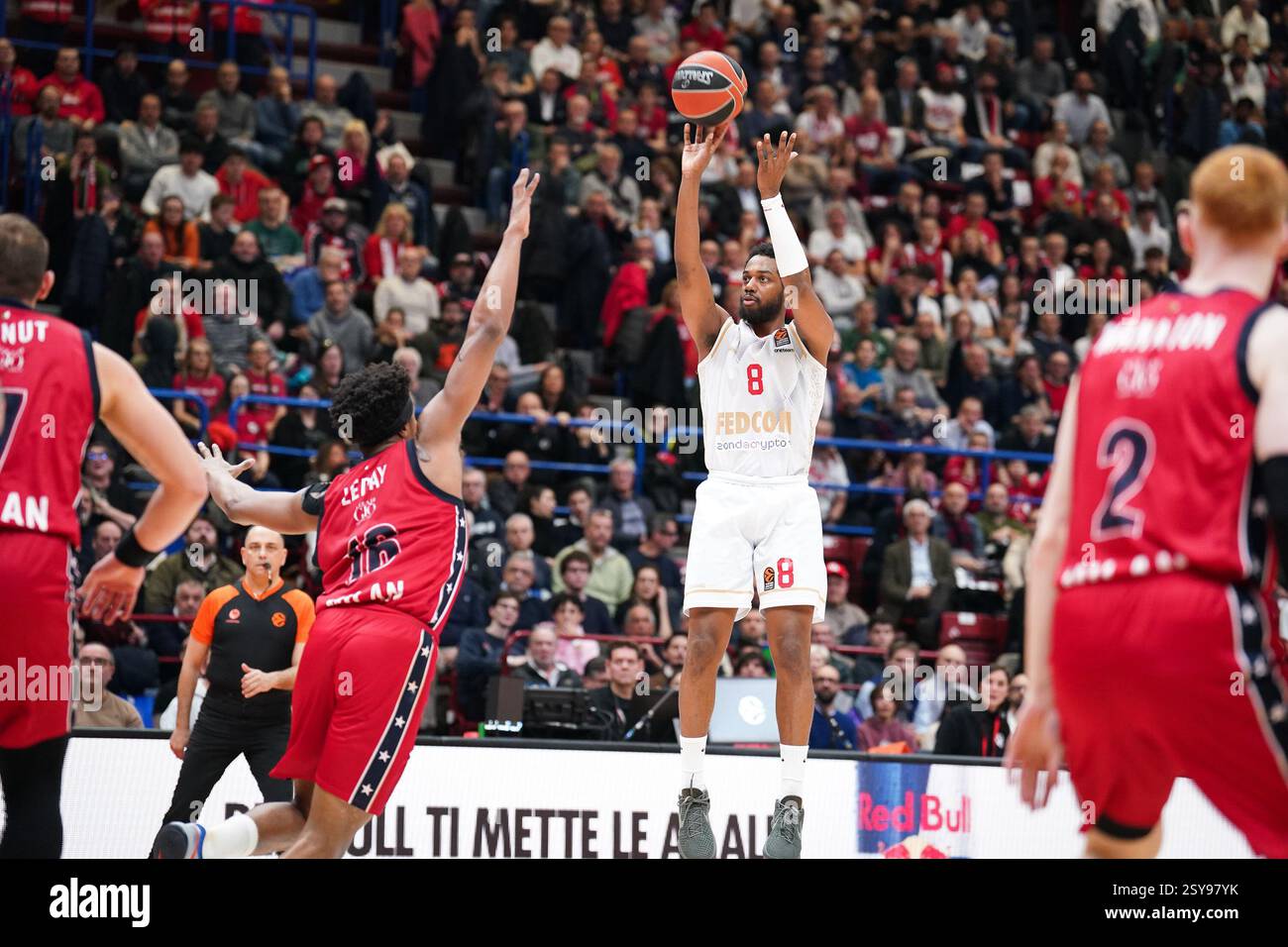 Milan, Italy. 27th Feb, 2025. Jordan Loyd (AS Monaco) during EA7 ...