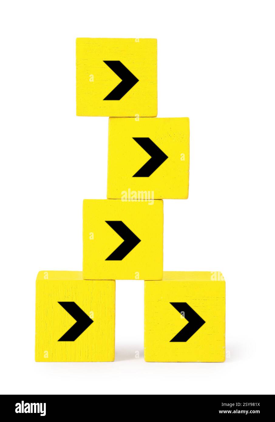 Blank yellow cubes on Cut Out Stock Images & Pictures - Alamy