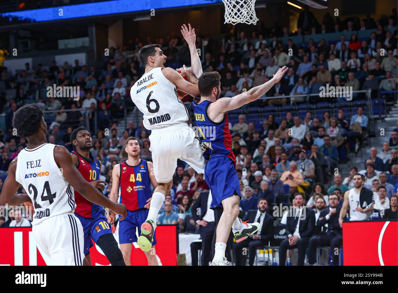 Madrid, Spain. 27th Feb, 2025. 27th February 2025; Movistar Arena; Madrid, Spain; Turkish ...