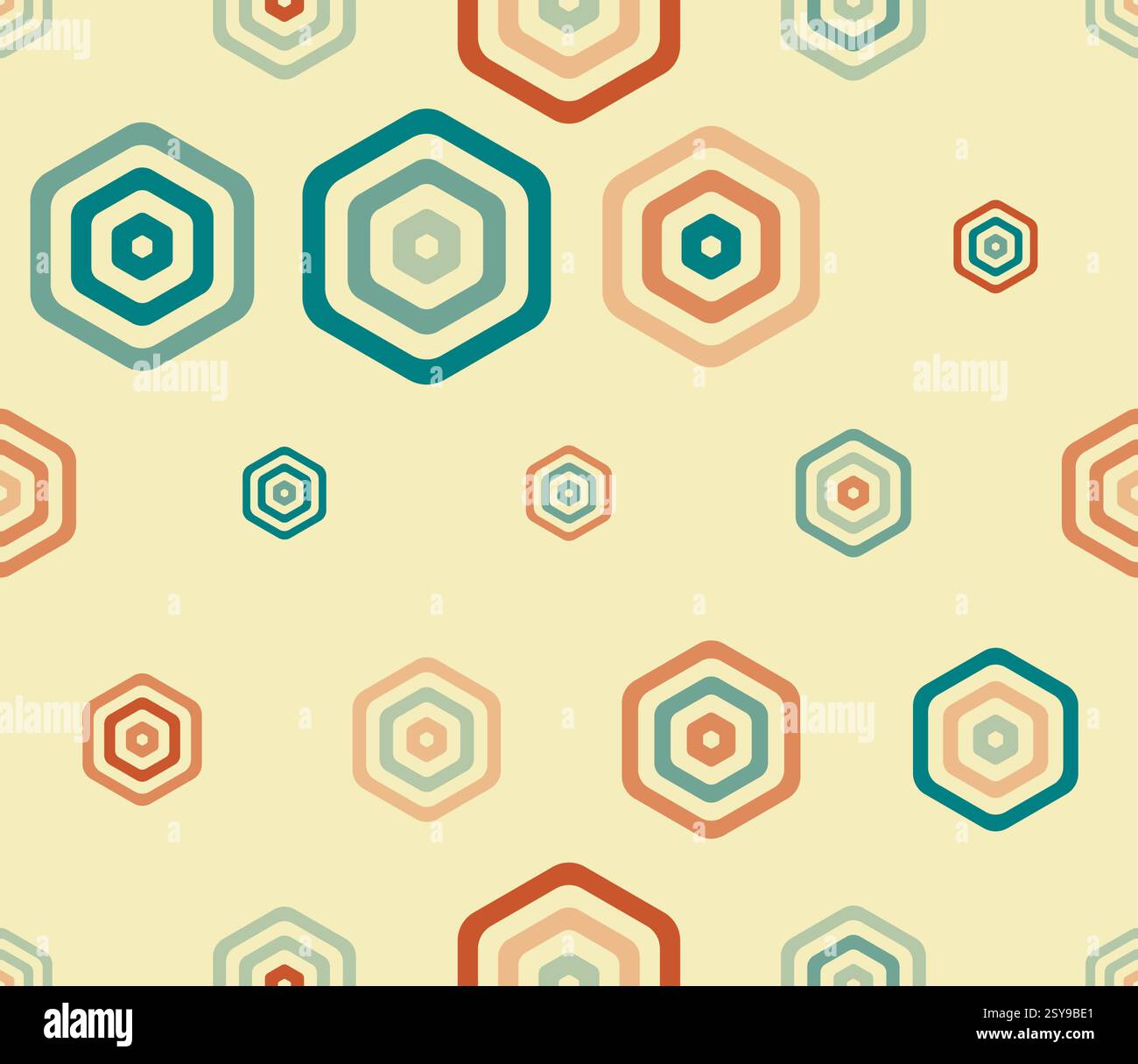 Hexagon geometric shapes background. Multicolored geometric elements of varied size. Bold ...