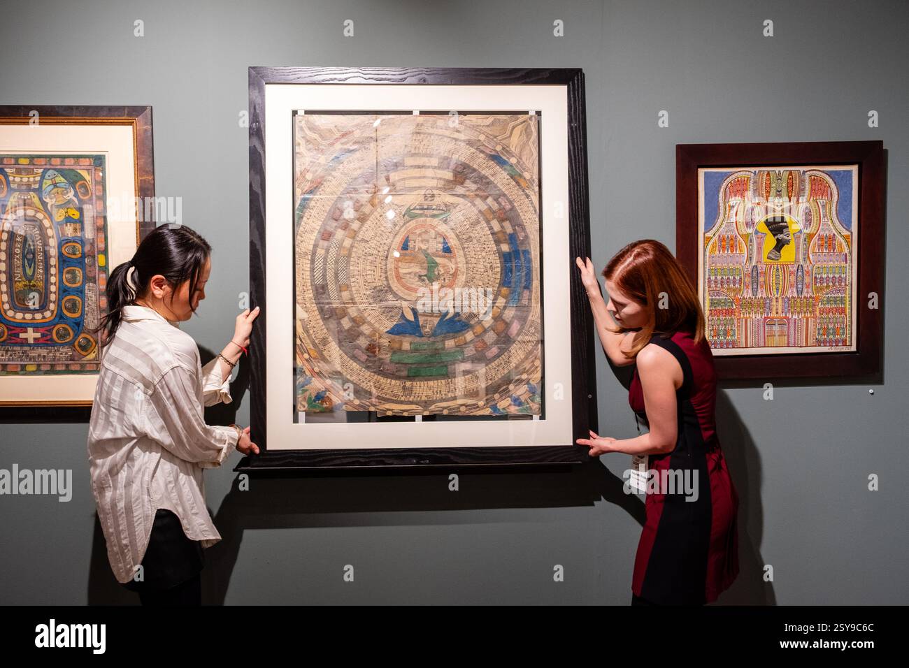 New York, NY — 27 February 2025. The Outsider Art Fair opened at the Metropolitan Pavilion, with ...