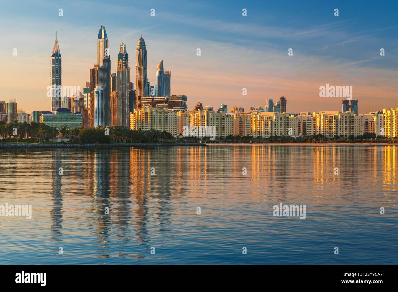 Dubai Marina UAE famous ,nice photos on the top sky Stock Photo - Alamy