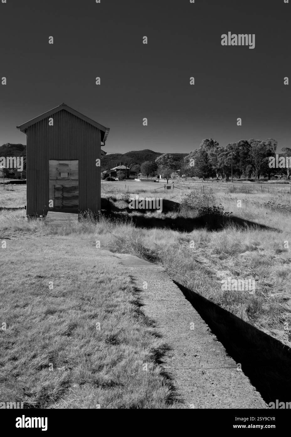 Structures at the Old abandoned Wallangarra Train Station, Wallangarra ...