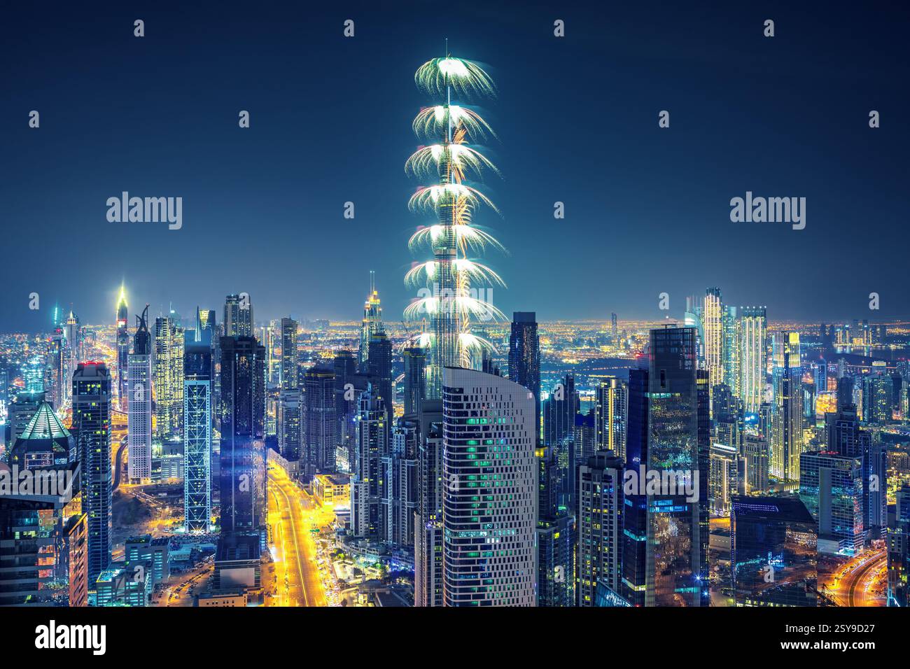 Dubai, kalifa, city, center, UAE, arab, asia Stock Photo - Alamy