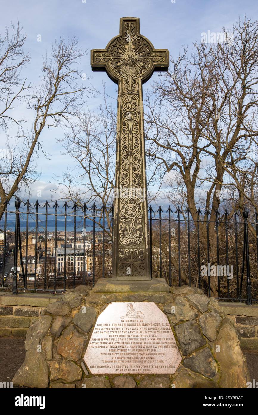 Edinburgh, Scotland - February 15th 2023: Monument dedicated to Colonel ...