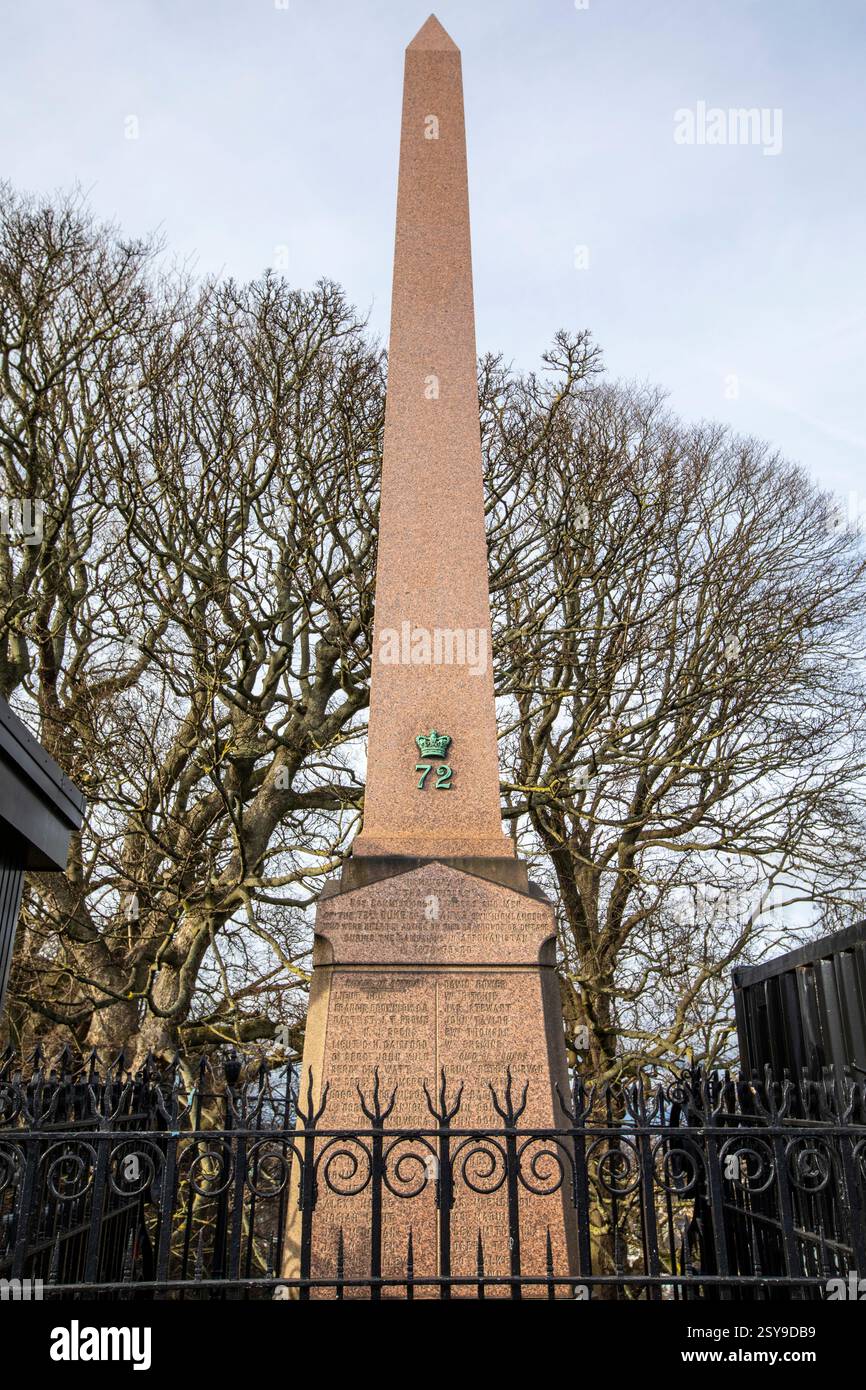 Edinburgh, Scotland - February 15th 2023: The Afghan Needle monument ...