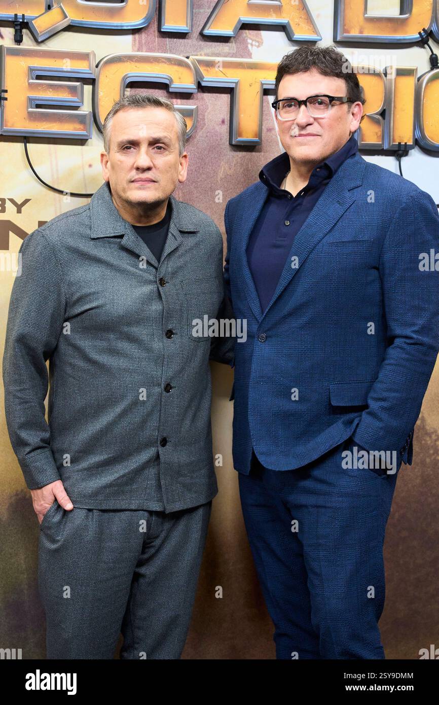 February 27, 2025, Madrid, Madrid, Spain: Anthony Russo, Joe Russo ...