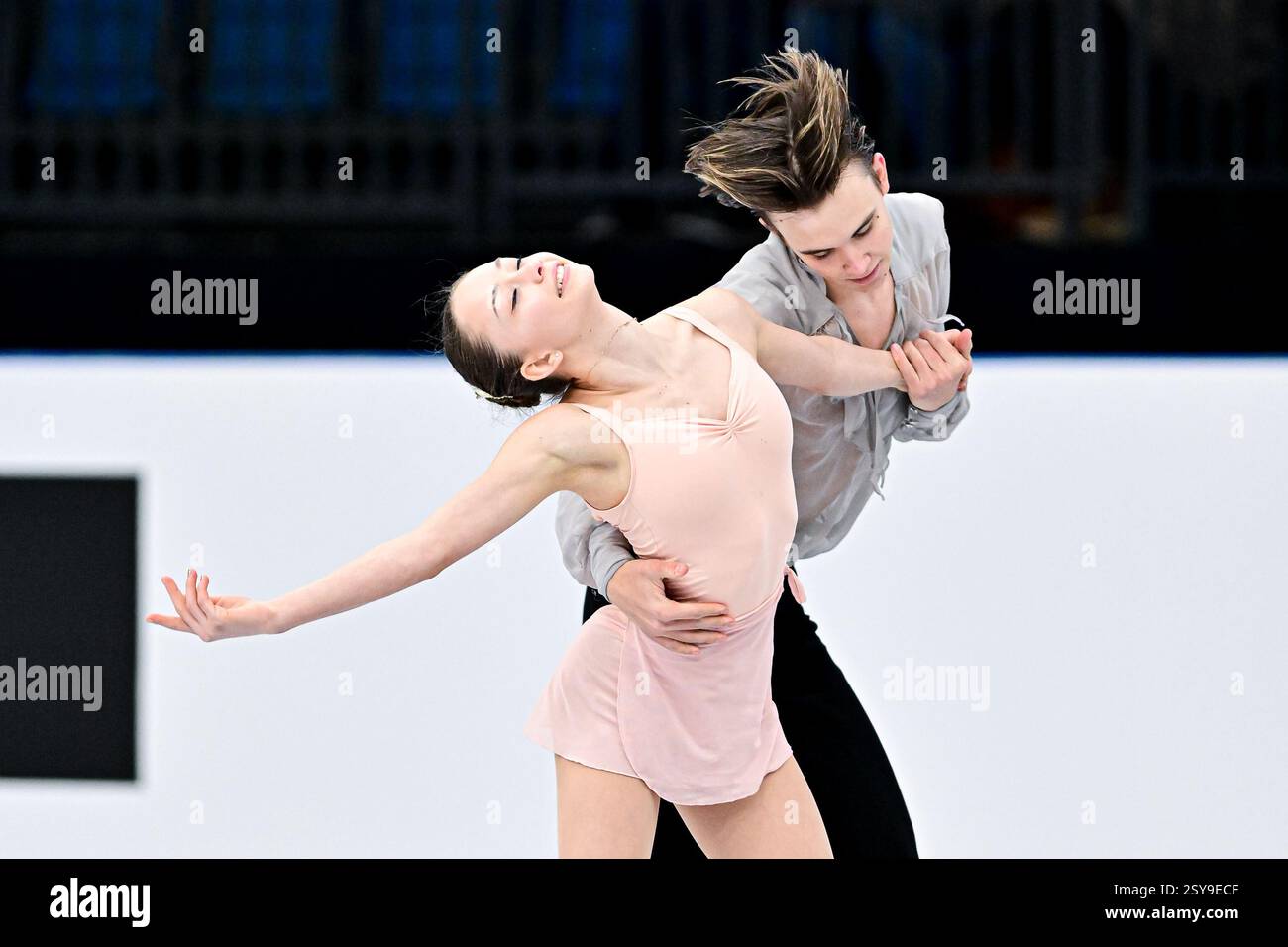 Hana Maria ABOIAN & Daniil VESELUKHIN (USA), during Junior Ice Dance ...