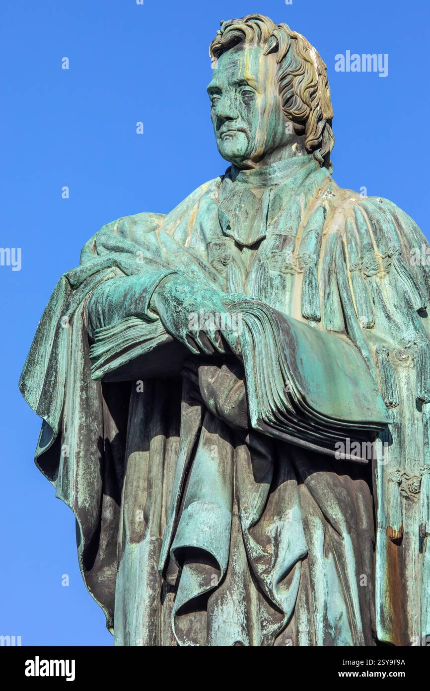Edinburgh, Scotland - February 17th 2023: Statue of Dr. Thomas Chalmers ...