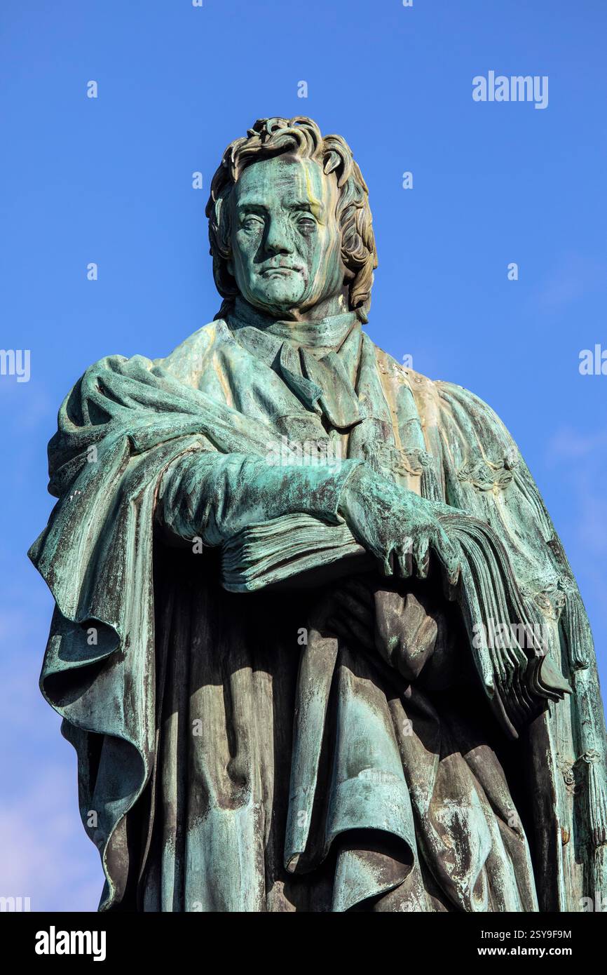 Edinburgh, Scotland - February 17th 2023: Statue of Dr. Thomas Chalmers ...