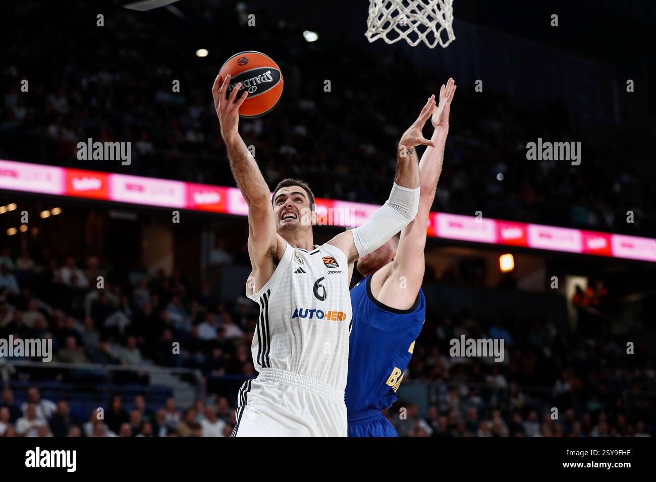 Alberto Abalde of Real Madrid in action during the Turkish Airlines EuroLeague Regular Season ...
