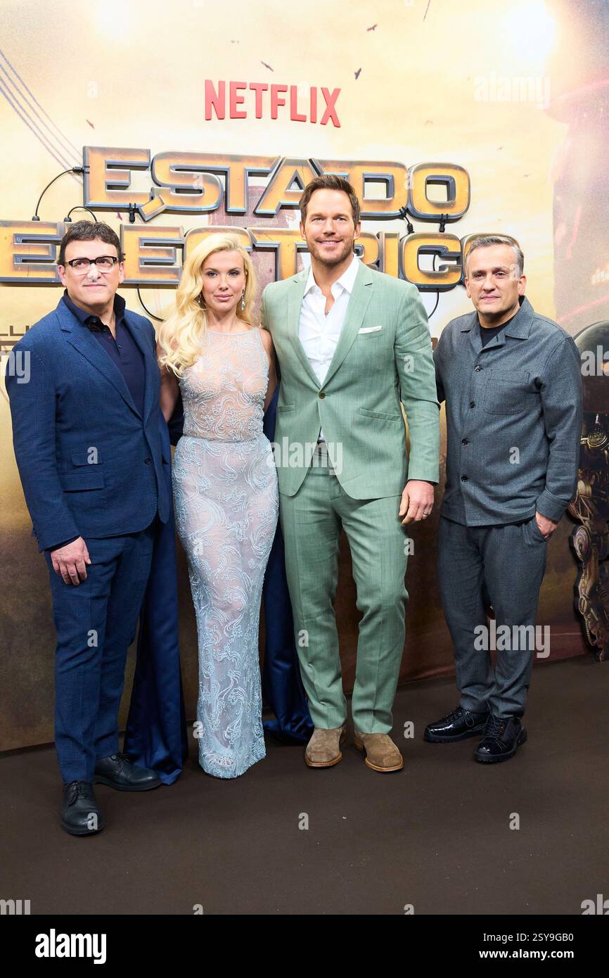 Millie Bobby Brown, Chris Pratt, Anthony Russo, Joe Russo attends 'The ...