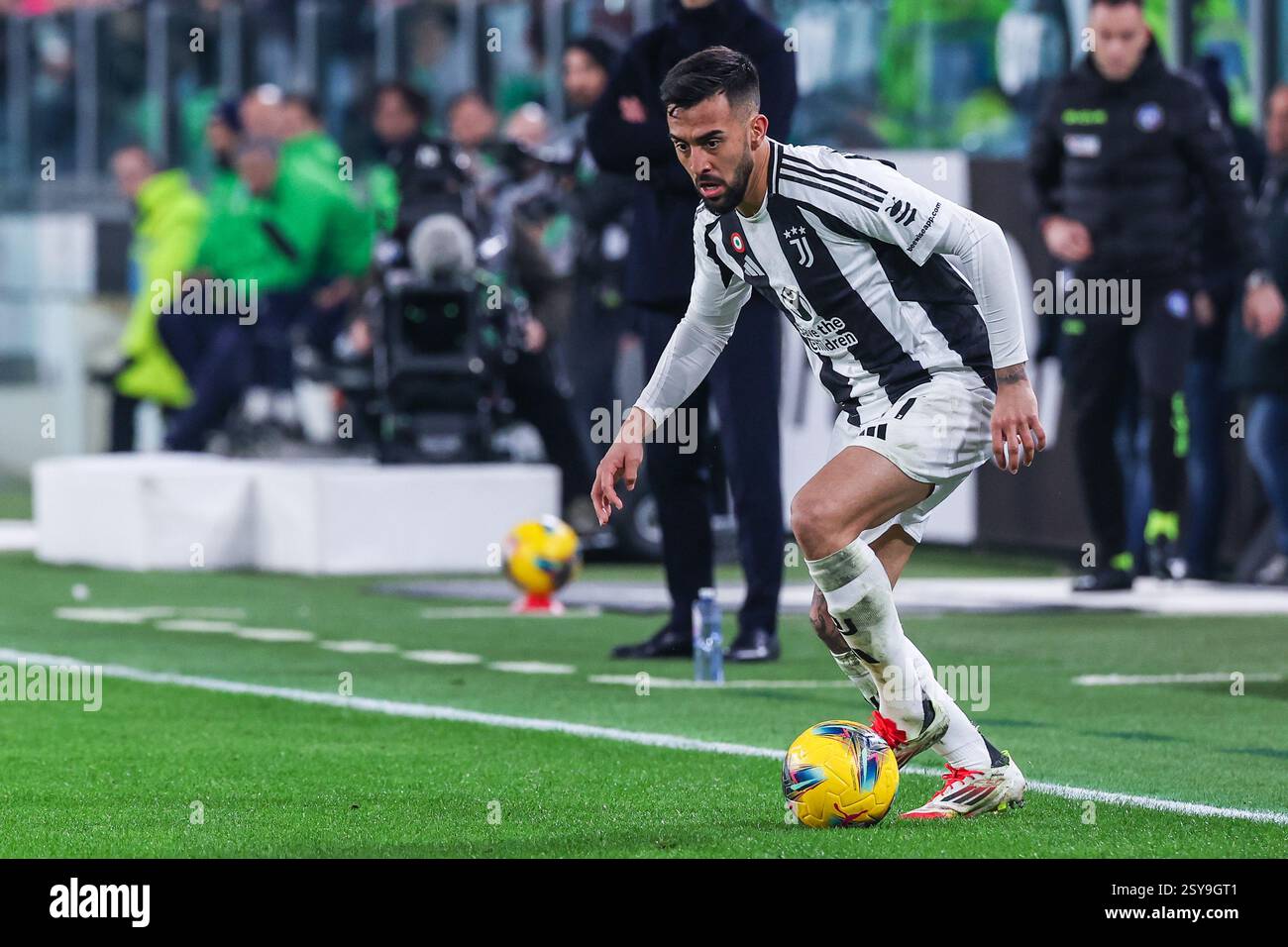 Nico Gonzalez of Juventus FC seen in action during the Coppa Italia ...