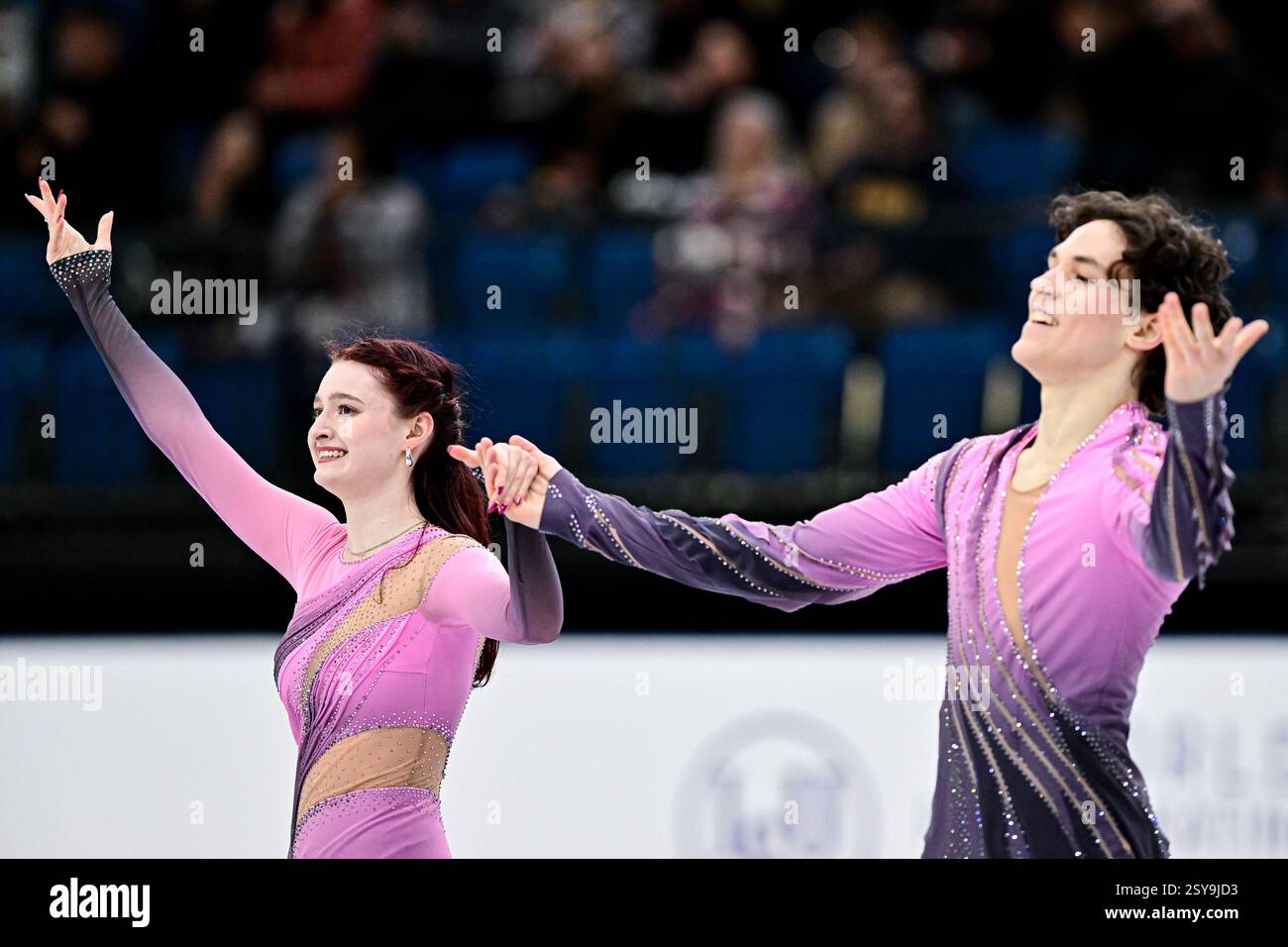 Darya GRIMM & Michail SAVITSKIY (GER), during Junior Ice Dance Free ...