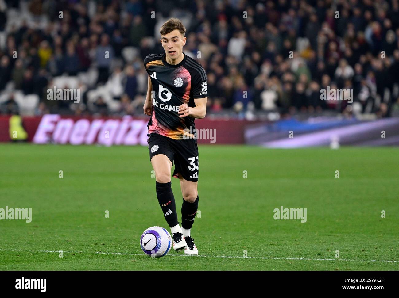 London UK 27th February 2025. Luke Thomas (Leicester City) during the ...