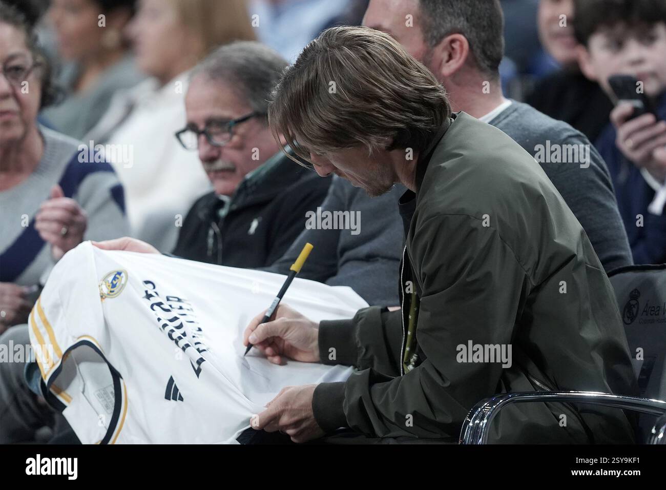 Madrid, Spain. 27th Feb, 2025. Real Madrid football team player Luka ...